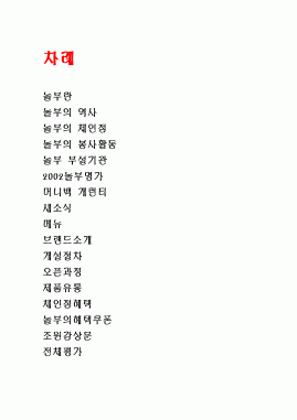 외식업체 놀부 분석-1페이지