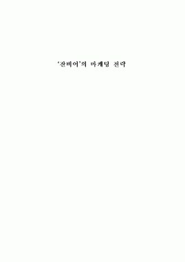 [마케팅원론]‘잔비어’의 마케팅 전략-1페이지