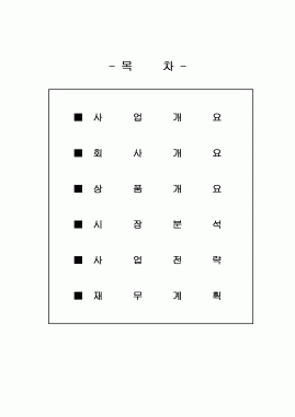 사업계획서(dvd대여점)-1페이지