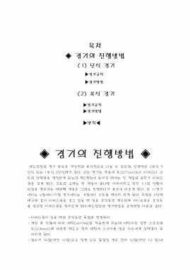 배드민턴 경기의 징행방법 단식경기 복식경기-1페이지