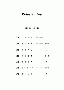 레이놀드 실험-1페이지