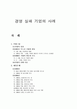 경영 실패 기업의 사례-1페이지