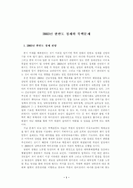 2003년 한반도 정세와 북핵문제-1페이지