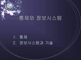 통제와 정보시스템-1페이지