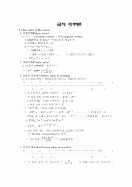 국제재무론Time value of the money-1페이지