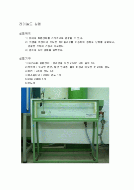 레이놀드 실험-1페이지