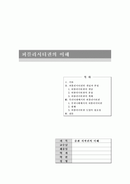 퍼블리시티권(캐릭터)의 이해-1페이지