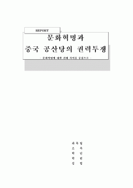 문화혁명과 중국공산당의 권력투쟁-1페이지