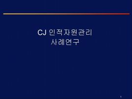 [인문과학] CJ 인적자원관리-1페이지