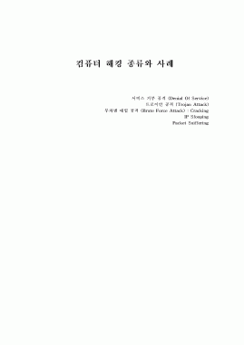 컴퓨터 해팅과 그 사례-1페이지