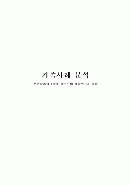 부부클리닉을 통한 가족사례분석-1페이지