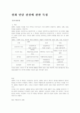 설화 민담 전설에 관한 특징-1페이지