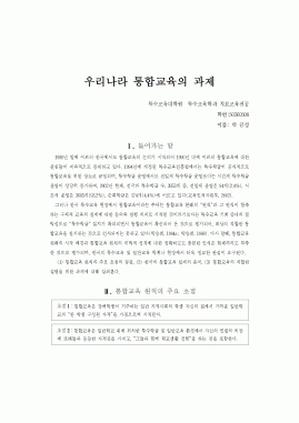 한국의 통합교육 과제-1페이지