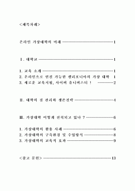 온라인 가상대학의 미래-1페이지