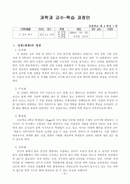 초등 4학년 과학 7 강과 바다 - 발견학습 수업모형 지도안-1페이지