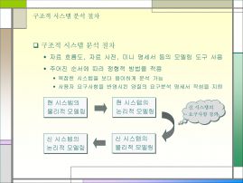 구조적 시스템 분석 절차와 신논리 모델의 작성-1페이지