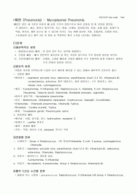 [논문] 아동간호학 Case study - 폐렴-1페이지