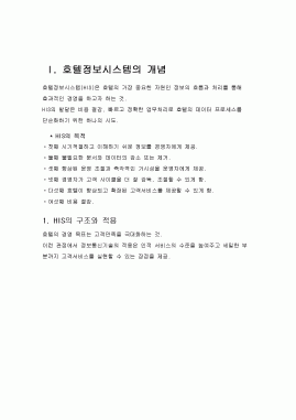 호텔정보시스템의 개념-1페이지