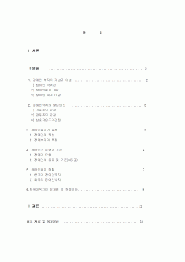 장애인 복지의 개념과 이념-1페이지