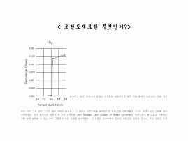 초전도재료란 무엇인가? 그 역사적 배경과 특징 그리고 이해-1페이지