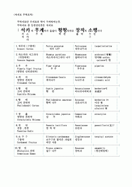 생약학 완벽정리-1페이지