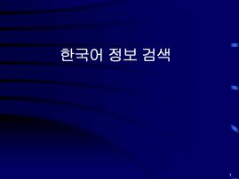 한국어 정보 검색-1페이지