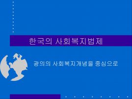 한국의 사회복지법제의 개념-1페이지