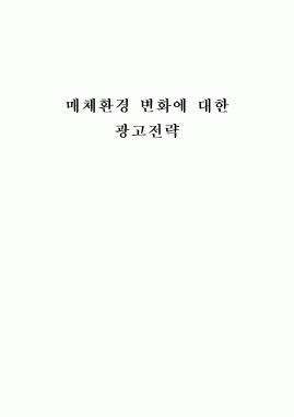 매체환경변화에대한광고전략-1페이지