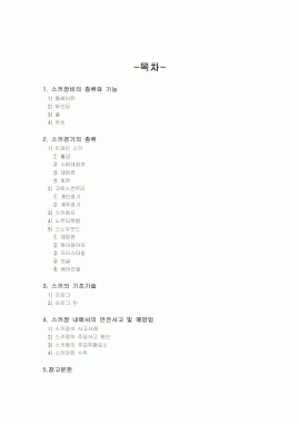 스키장비의 종류와 기능-1페이지