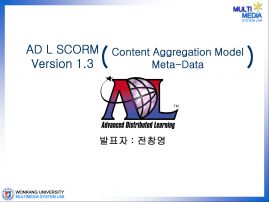 ADL SCORM Version 1.3(Content Aggregation ModelMeta-Data)-1페이지