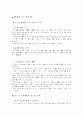 한국의 국가 경쟁력-1페이지