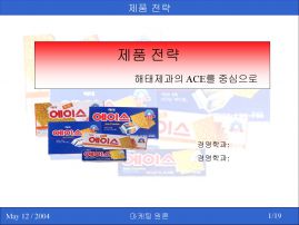 제품전략(해태 ACE 크래커)-1페이지