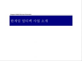 nhn-한게임 멀티팩 사업 소개 및 이해와 분석-1페이지