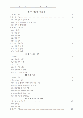 헌법 수업 과제물로 선거제도에 관해 조사한 레포트-1페이지