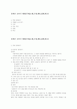 올바른 글쓰기 방법(주제,소재,구상,개요,집필,퇴고)-1페이지