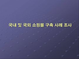 국내, 국외 인터넷 쇼핑몰 비교 분석-1페이지