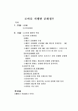 [인문] 로마의 공화정 -1페이지