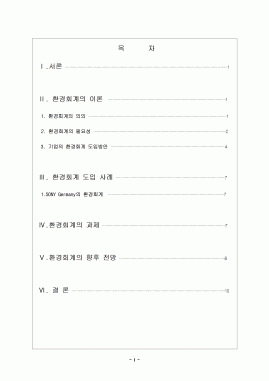 환경회계의 과제와 전망-1페이지