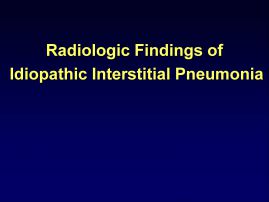 Idiopathic Interstitial Pneumonia-1페이지