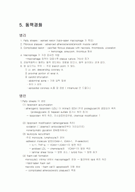 Atherosclerosis(동맥경화)-1페이지