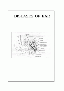 귀질환 DISEASES OF EAR-1페이지