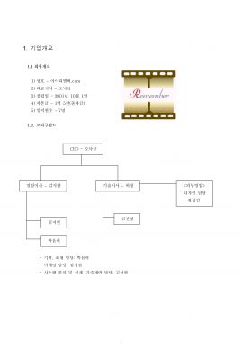 아이리멤버 사업계획서-1페이지