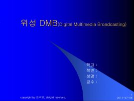 위성 DMB 프리젠테이션-1페이지