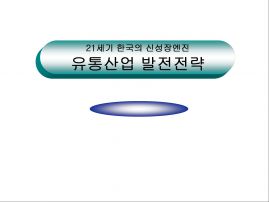 유통산업 발전전략-1페이지