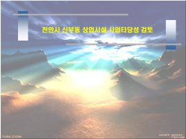 천안시 신부동 상업시설 사업타당성 보고서-1페이지