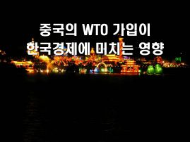 중국의 WTO가입이 한국경제에 미치는영향-1페이지