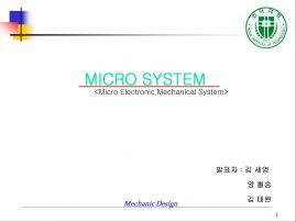 MEMS(Micro Electronic Mechanical System)-1페이지