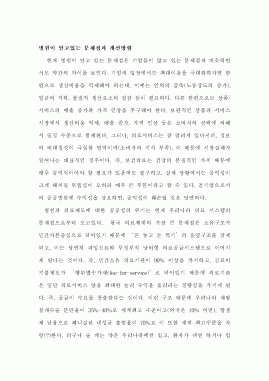 병원이 안고있는 문제점과 개선방향-1페이지