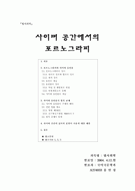 사이버공간에서의 포르노그라피-1페이지