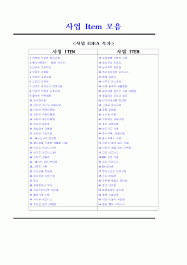 사업계획서 자료모음 60개이상-1페이지